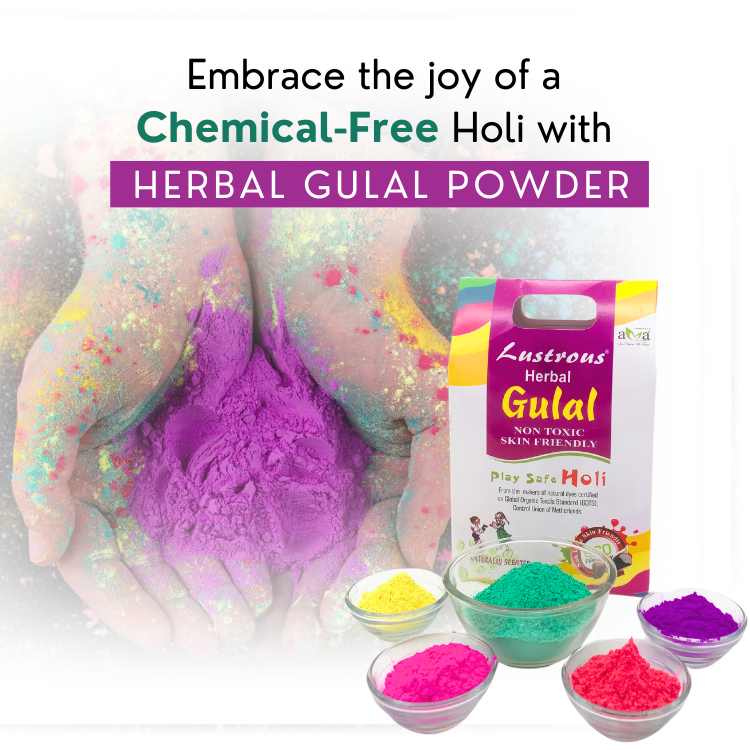 Vegetal Lustrous Natural Holi Colours Herbal Gulal (Red, Pink, Green ...